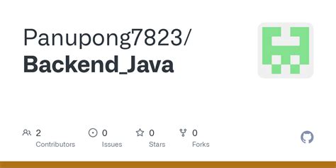 GitHub Panupong Backend Java