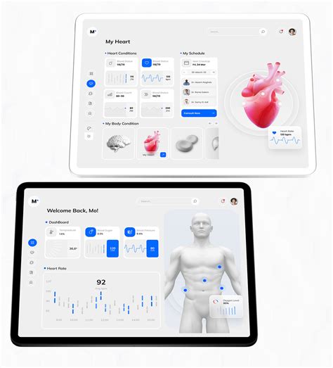Medical Dashboard UI Visual Design Principles Behance
