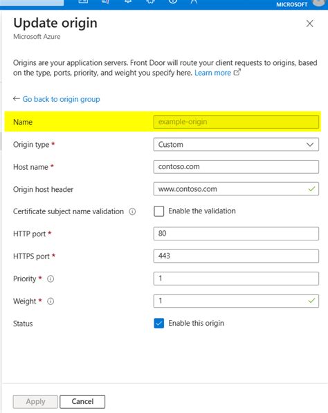 Terraform Reuse Azurermcdnfrontdoororigin For Brand New Azurerm