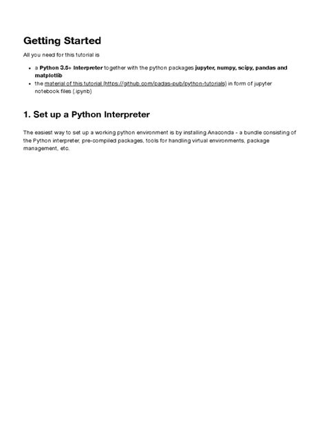 Getting Started 1 Set Up A Python Interpreter Pdf Command Line
