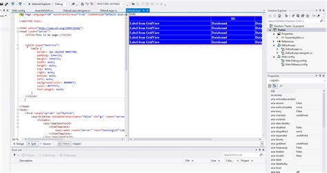 Gridview Displaying In Display Mode But Not In Browser Asp Net C Stack Overflow