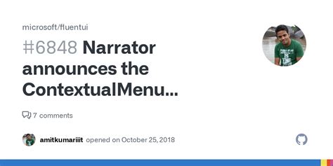 Narrator Announces The Contextualmenu Separator · Issue 6848
