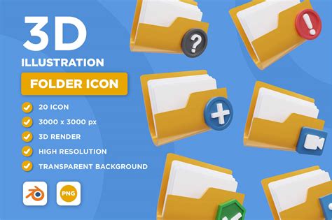 Folder 3d Icon Pack 30 Free Download Files And Folders 3d Icons Iconscout