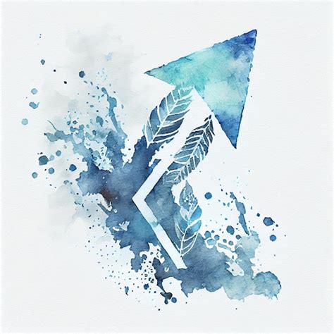 14,000+ Watercolor Blue Arrow Pictures