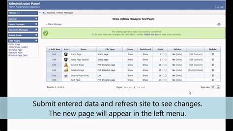 Adminpanel Create Dynamic Php Page Youtube