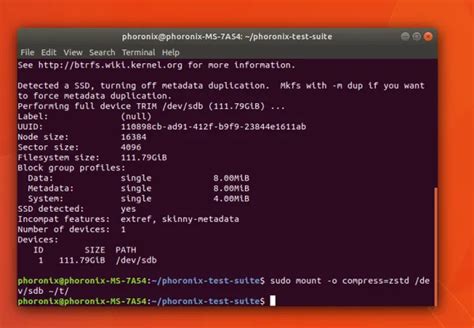 Btrfs Zstd Compression Benchmarks On Linux 414 Phoronix