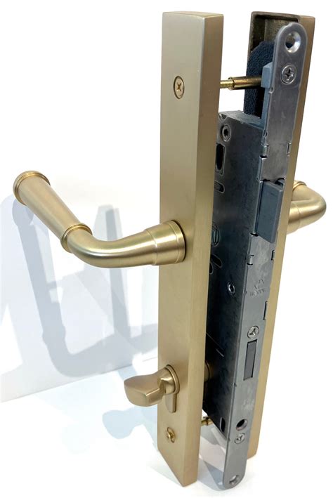 Customizable Brass Modern Narrow Backset Mortise Lock