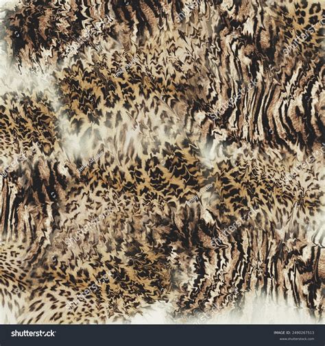 Abstract Background Leopard Pattern Design Stock Illustration