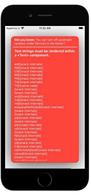 如何处理 Reactnative 中的错误文本字符串必须在 组件内呈现