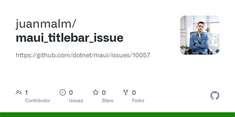 Github Juanmalmmauititlebarissue Dotnetmaui