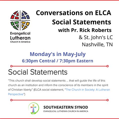 Conversations On Elca Social Statements
