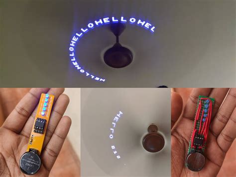 Make A Pov Display With Attiny13 For 1