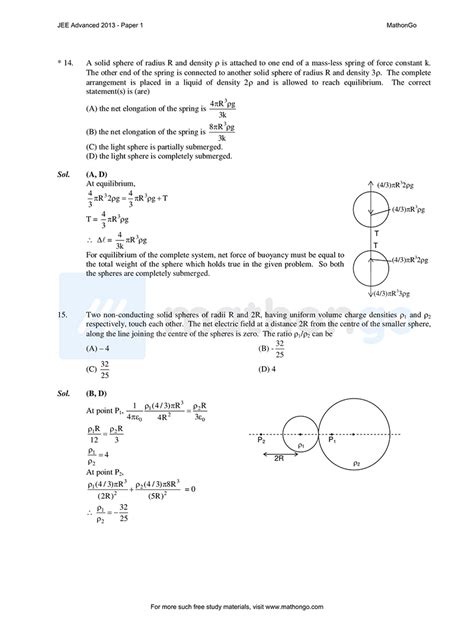 JEE Advanced Question Paper MathonGo