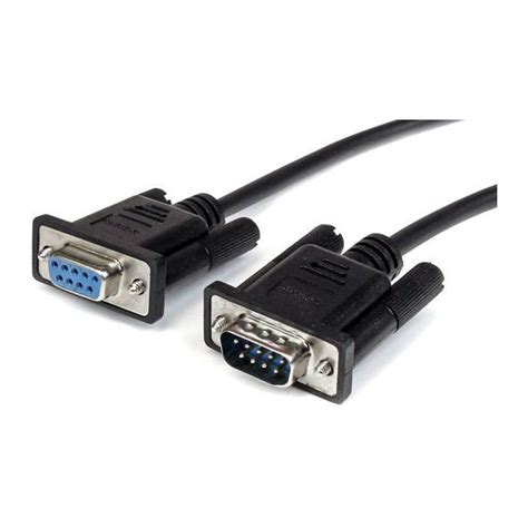 StarTech MXT CMBK Mm Black Straight Through Serial Cable DB M F Rapid Electronics