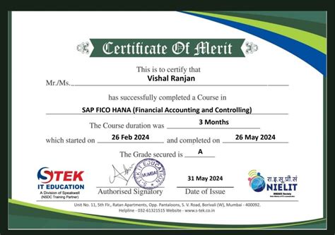 Vishal Ranjan On Linkedin Sapficohana Finance Stekiteducation