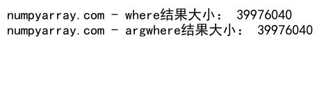 NumPy中where和argwhere函数的详细对比与应用 极客教程