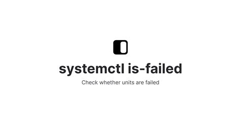 systemctl is failed fig