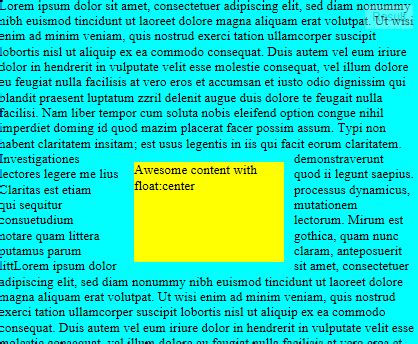 Html Wrap Text Around Both Sides Of Div Stack Overflow