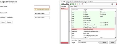 Working With Selenium IDE In ASP NET Web Application