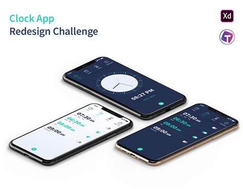 Clock App Redesign Challenge Behance