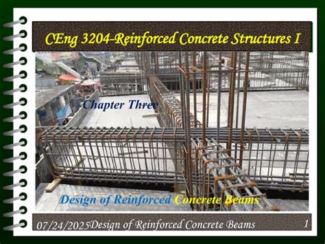 Rc I Chapter 3 Design Of Reinforced Concrete Beampptx