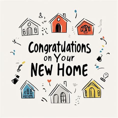Doodle House Congratulations On Your New Home Banner Premium Ai