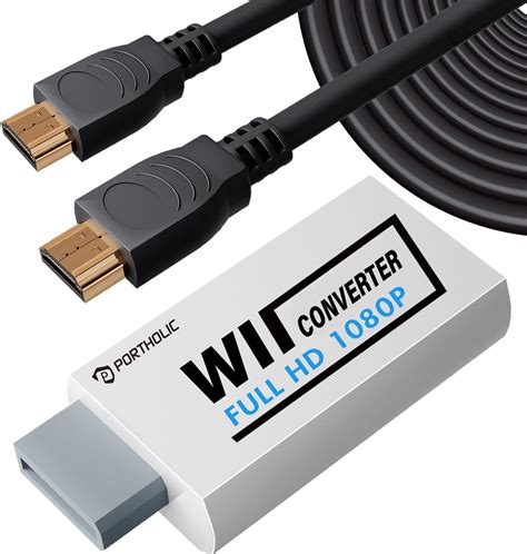 Kaico Wii To Hdmi Adapter For Nintendo Consoles Supports Component Output Plug