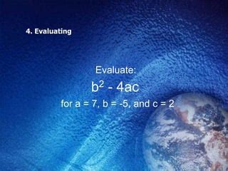1 2 Part 2 Evaluating Expressions PPT