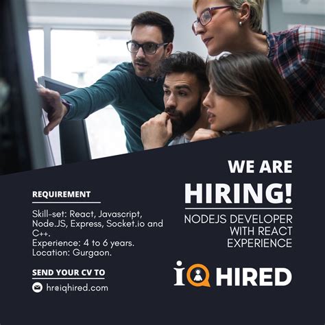 React Javascript Nodejs Express Socket C Bangaluru Banglore Job Iq Hired