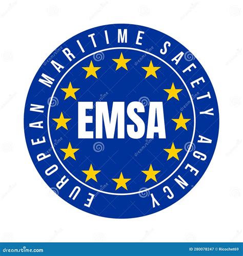Emsa European Maritime Safety Agency Symbol Icon Editorial Photography