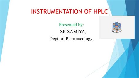 Instrumentation Of Hplc Pptx