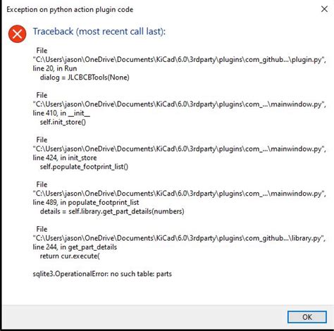 plugin will not run in kicad 6 0 exception on python action plugin code · issue 122 · bouni
