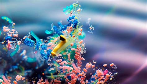 Premium Photo Macro Photo Of Microplastic Floating In The Ocean