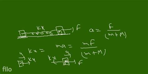 A Block Of Mass M Is Connected To Another Block Of Mass M By A Massless S