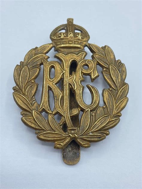 Ww1 British Royal Flying Corps Rfc Slider Cap Badge In Corps And Services
