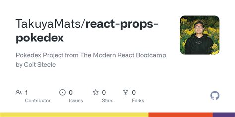 GitHub TakuyaMats React Props Pokedex Pokedex Project From The Modern React Bootcamp By Colt