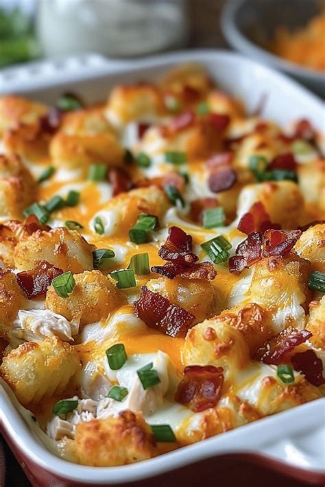 Chicken Bacon Ranch Tater Tot Casserole An Organized Chaos