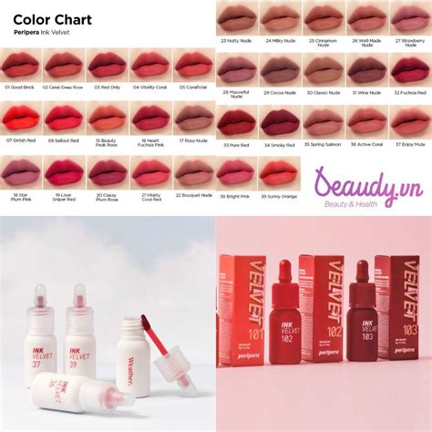 Bảng Màu Son Peripera Mới Nhất Hiện Nay Beaudy Vn