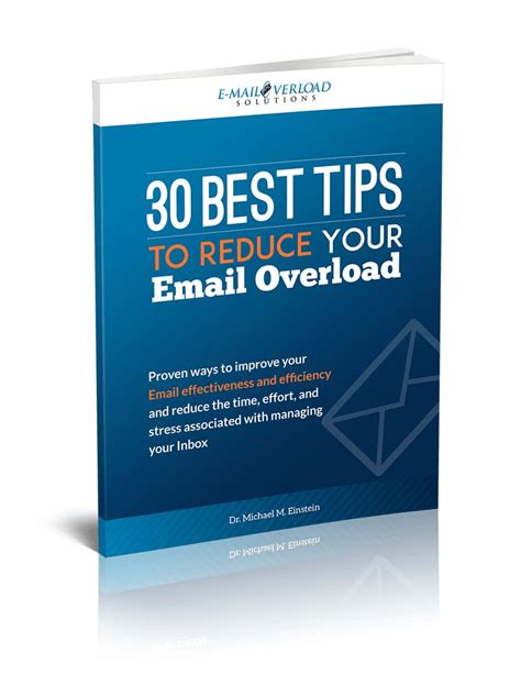 free ebook 30 best tips to reduce your email overload — email