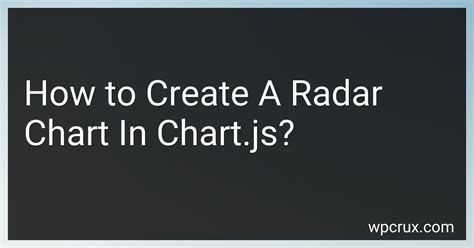How To Create A Radar Chart In Chartjs In 2025