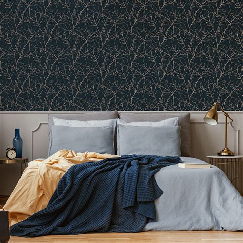Innocence By Superfresco Easy Navy Wallpaper Wallpaper Direct