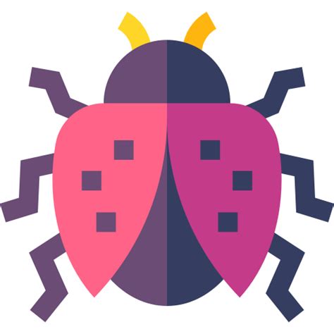 Ladybug Basic Straight Flat Icon