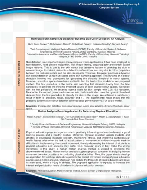 Pdf Multi Scale Skin Sample Approach For Dynamic Skin Color Detection