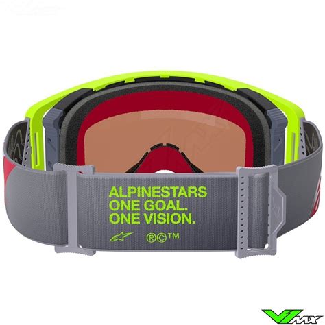 Alpinestars Supertech Corp Motocross Goggle Fluo Yellow Red