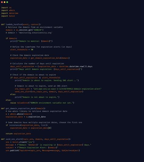 dish k on linkedin aws domainmonitoring awslambda terraform devops