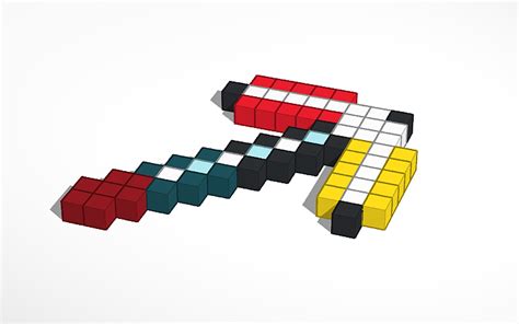 3d Design Redstoneandgold Pick Tinkercad 3d Design Redstoneandgold Pick Tinkercad