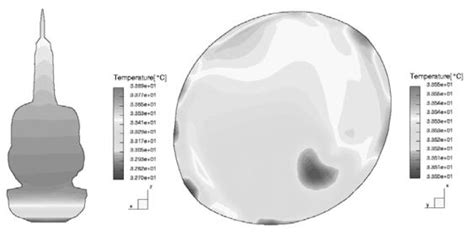 Computed Temperature Distribution In A Vertical And Horizontal Download Scientific Diagram
