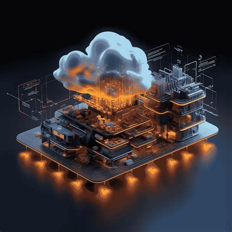Premium Photo Cloud Technology Computing Concept Data Center Concept Modern Cloud Technologies
