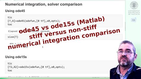 differential equations ode45 vs ode15s stiff non stiff ode matlab