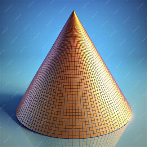 3d Geometric Shapes Illustrations Truncated Cone Premium Ai Generated